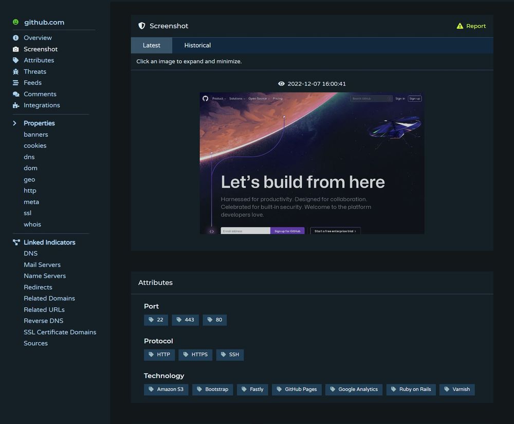 Pulsedive Blog | Screenshots for All