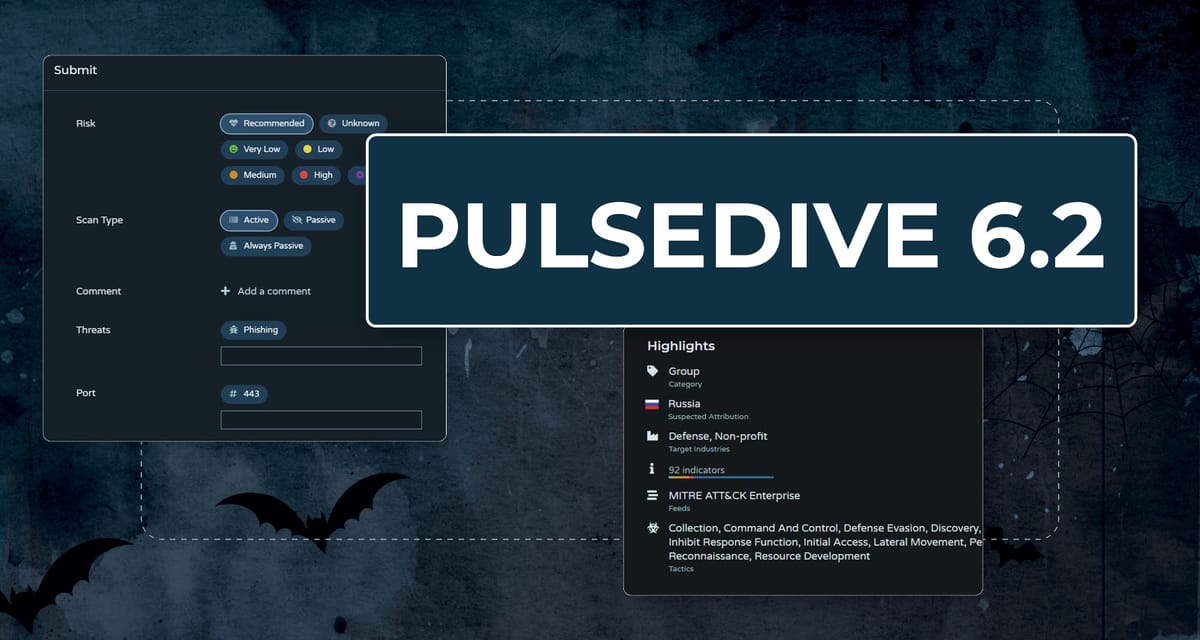 Blog | Announcing: Pulsedive 6.2